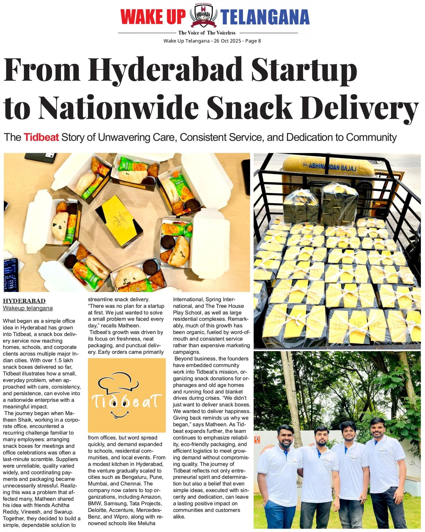 Order Snack Boxes Online | Tidbeat - Hyderabad, Bengaluru, Pune & More