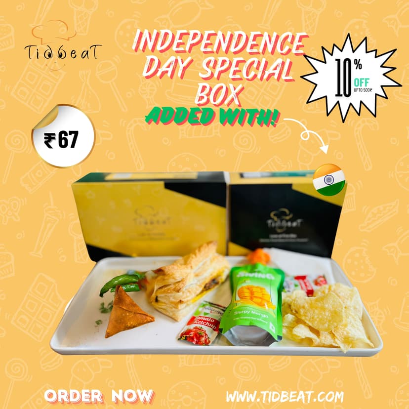 Independence Day Mini Box Snack Box | Tidbeat
